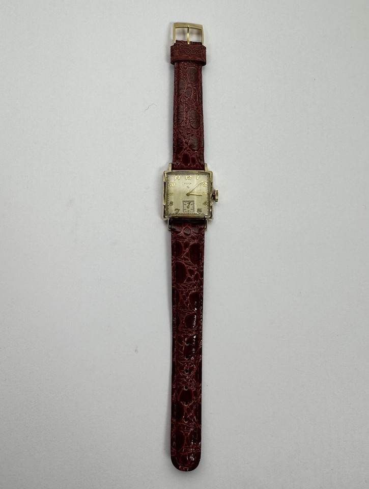 Elgin 554 17 Jewels 10K RGP Art Deco Wristwatch Runs Selling As Is Vtg ...