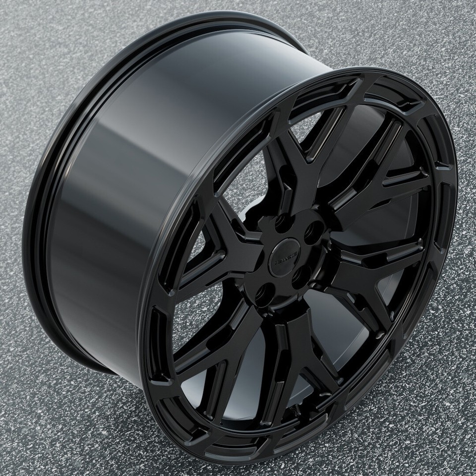 22" HAWKE HAVOC ALLOY WHEELS for DEFENDER 130 L663 22x10 5-120 Gloss ...