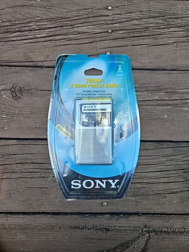Sony ICF-S10MK2 2 Band Pocket AM/FM Radio 1996 OPEN BOX Vintage Retro ...