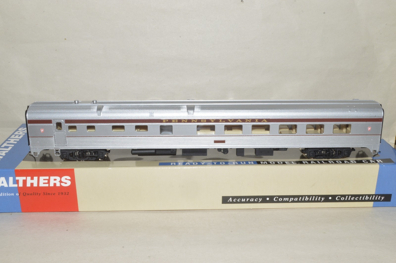 HO scale Walthers Pennsylvania RR streamlined passenger car train GRILL ...
