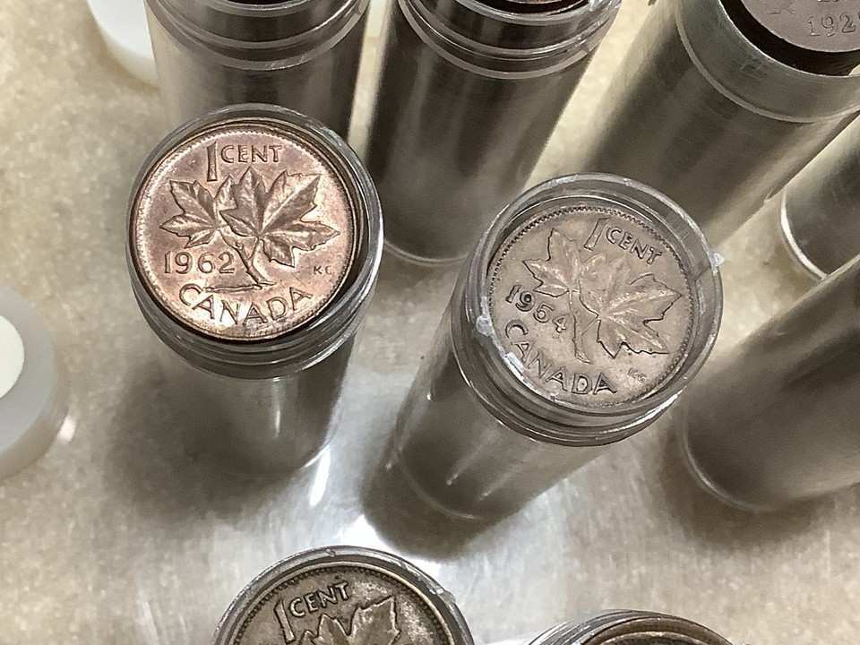 Unsearched Lot 12 Rolls Canadian One Cent (Penny) *Grand Pa’s ...