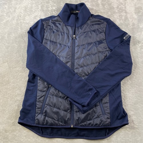 RLX Ralph Lauren Quilted Jacket Mens Large Blue Hybrid Golf Preppy ...