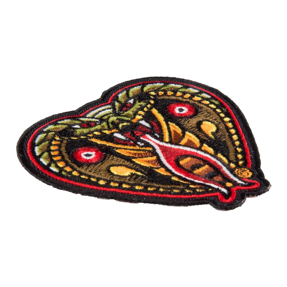 Biting Cobra Head Green Snake Patch, Snake Patches | eBay