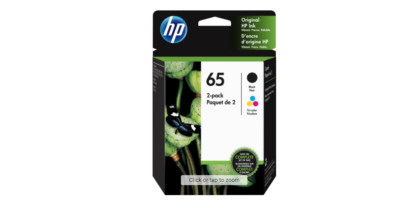 HP 65 2-pack Black/Tri-color Original Ink Cartridges, ~120 pages ...