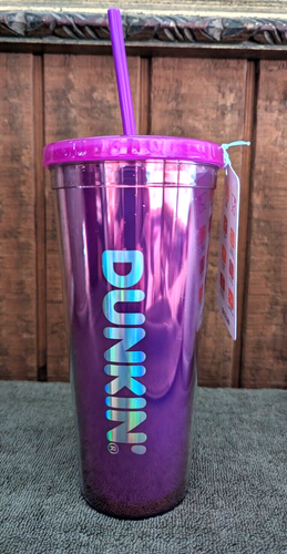 2024 Dunkin Valentine’s Day 24 Ounce Iridescent Tumbler with Heart ...