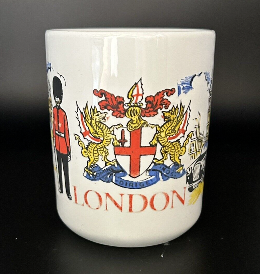 VINTAGE LONDON Mug MADE IN BRITIAN Souvenir Mug Scenes from London ...