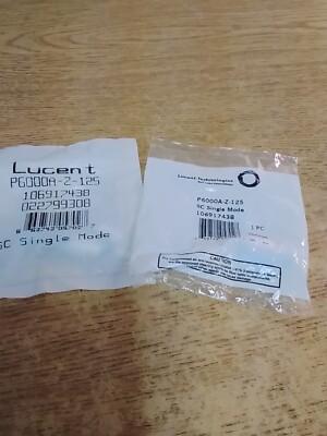 Lot Of 2 Lucent P6000A-125 SC Single Mode Fiber Optic Connectors | eBay