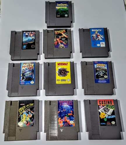 Nes Game Lot: 10 Games. | eBay