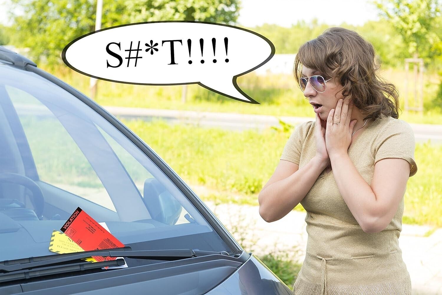 20 Fake Parking Prank Tickets - Funny Prank Car Joke - Bright Red Cop ...