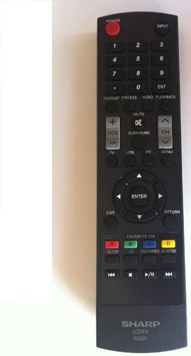 Genuine OEM Original Sharp LCD TV Universal Remote Control GJ221 with batteries | eBay