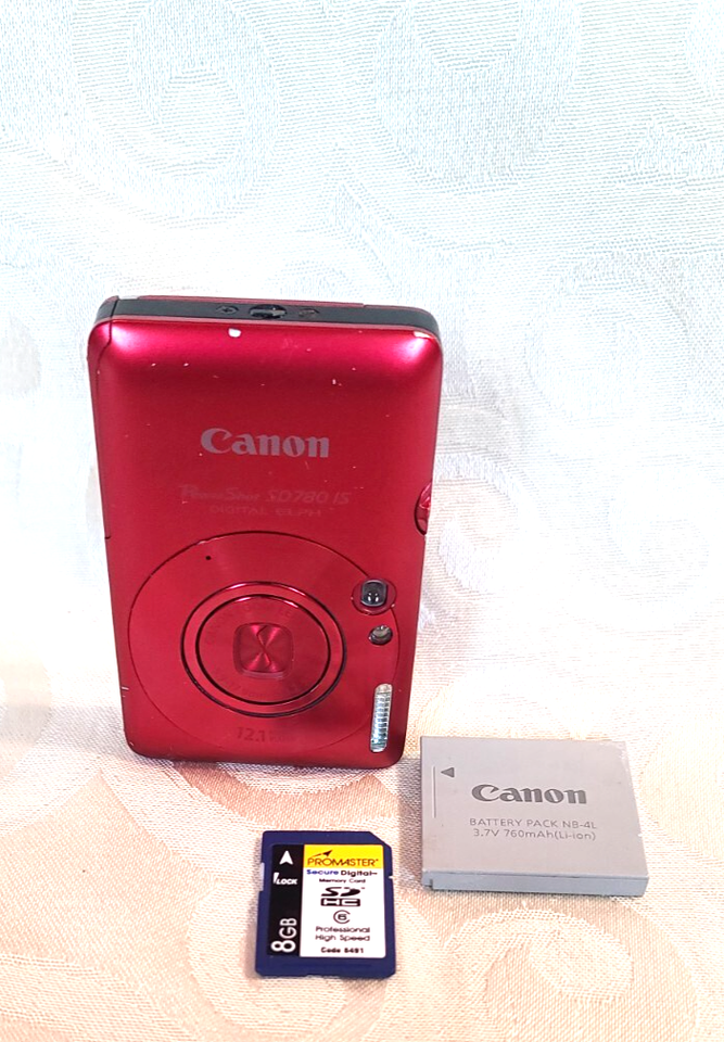 Canon PowerShot SD780 IS Digital Camera Red 12.1MP. | eBay
