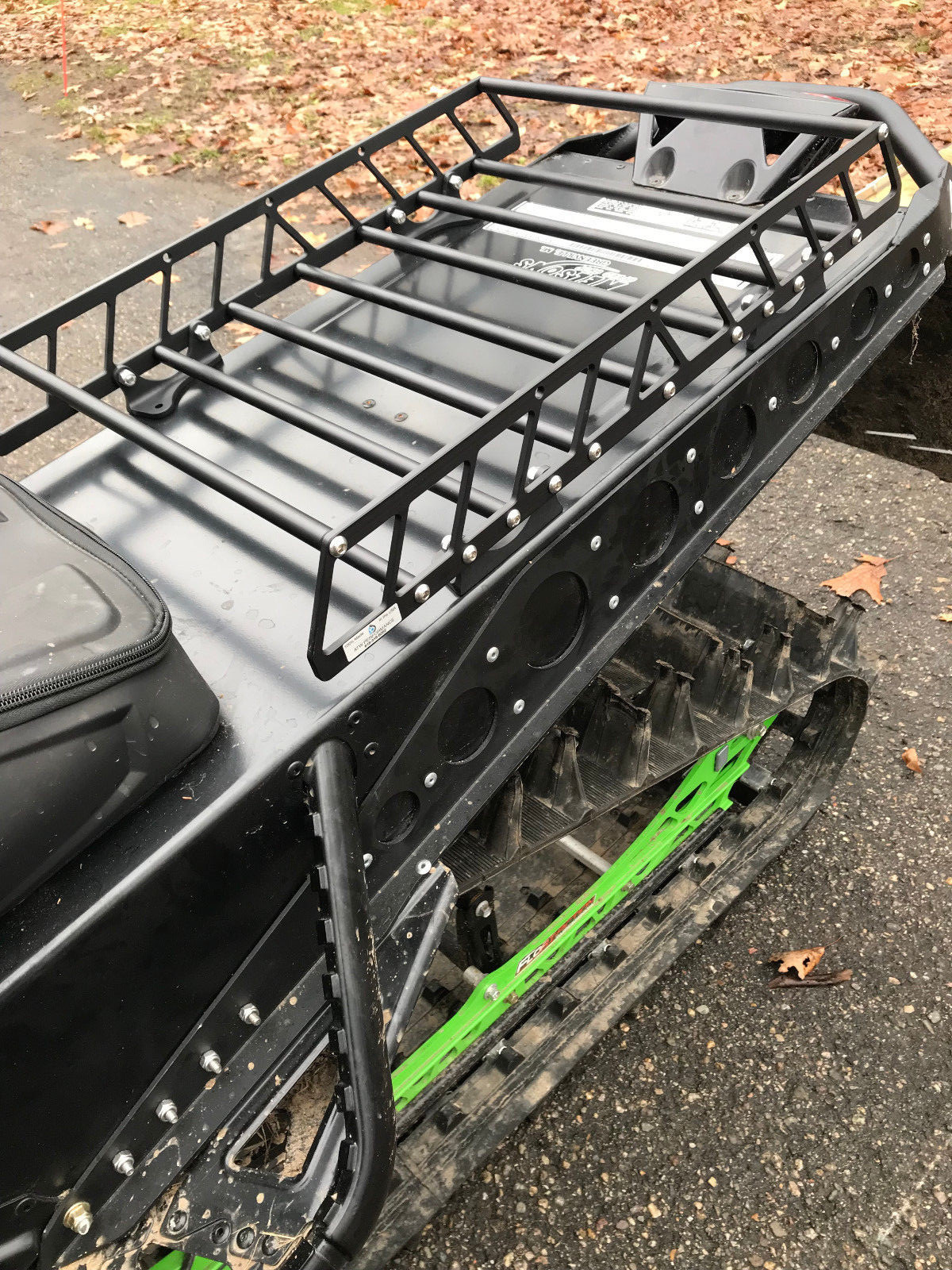 Arctic Cat / Polaris Snowmobile Tunnel Rack, Tunnel Bag Rack, Cargo ...