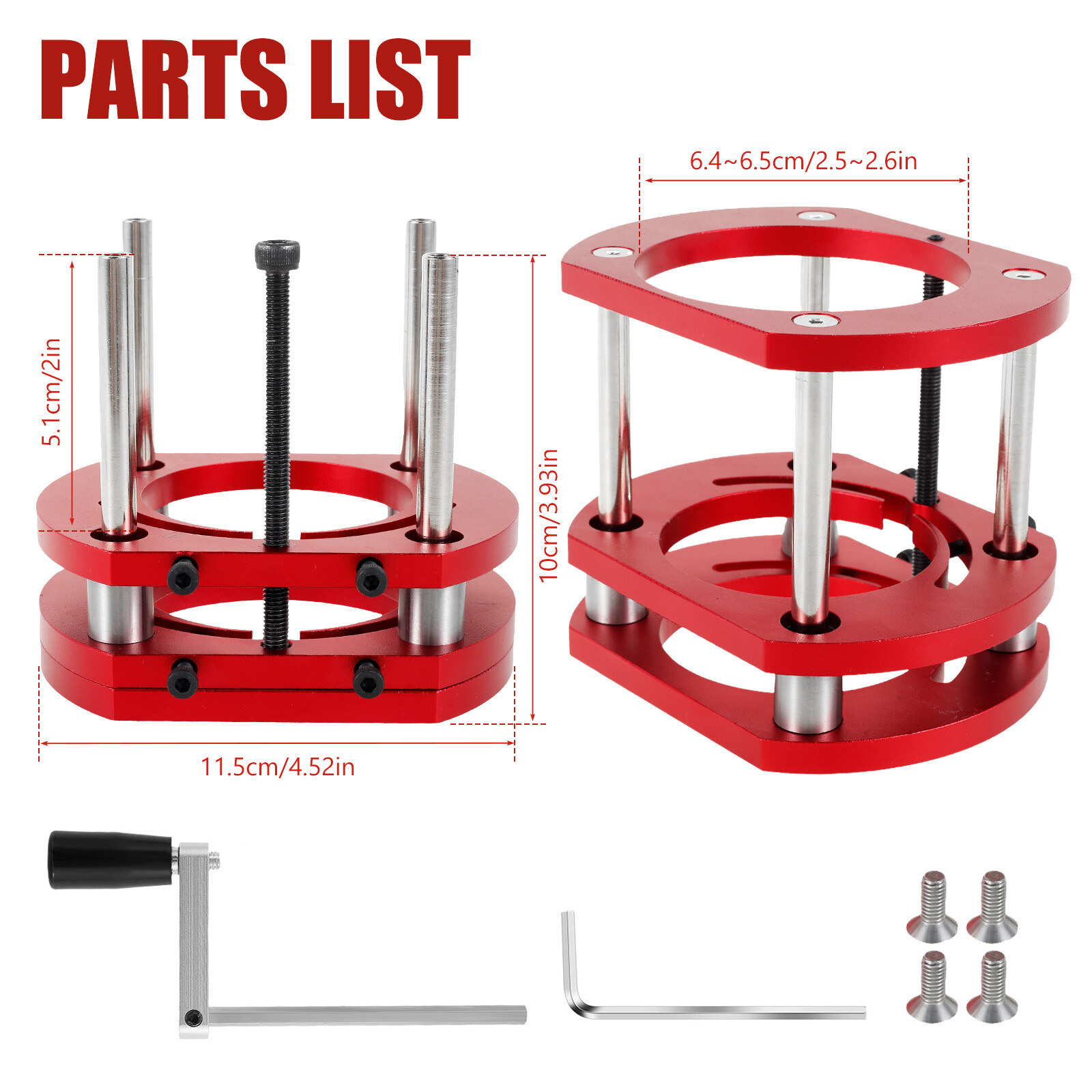 Router Lift Base Aluminium Alloy 4 Jaw Clamping Router Table Lifting ...