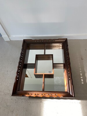 Vintage Wood Mirror Back Wall Shadow Box (2 Available) | eBay