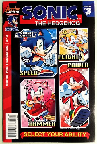 SONIC The HEDGEHOG Comic Book #270 May 2015 RARE CHAMPIONS Bagged ...