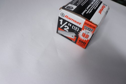 (100-Pk) Ramset Round Head High/Low Thread Powerpoint Pin 0.15 Dia x 1/ ...