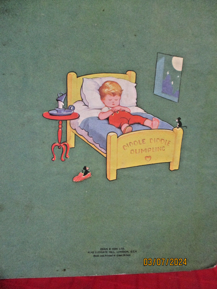 LITTLE ONES' RHYMES sc c1950 VINTAGE CHILDREN'S BOOK traditional ...