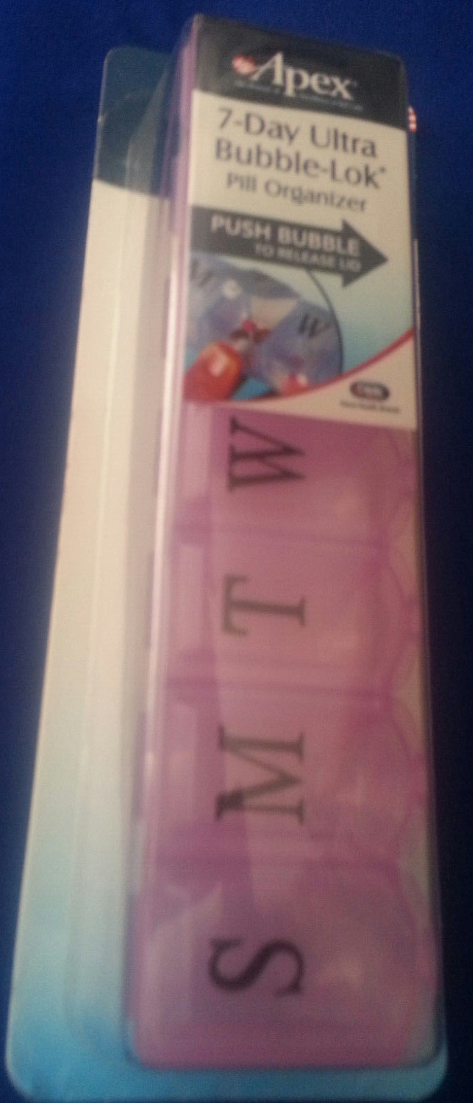 Apex Pill Box Ultra 7 Day Storage Organizer Sort Medication Tray ...