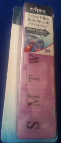 Apex Pill Box Ultra 7 Day Storage Organizer Sort Medication Tray ...