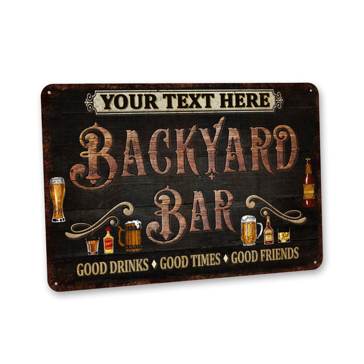 Backyard Bar Signs Backyard Bar Metal Sign Lone Star Art