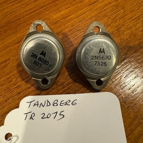TANDBERG 2N5630 & 2N6030 ORIGINAL PAIR OF AUDIO OUTPUT TRANSISTORS FOR ...