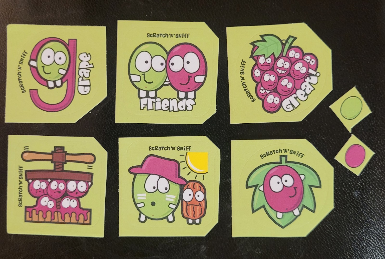 scratch and sniff stickers NEW set of 6 Porta Craft Grape scent | eBay