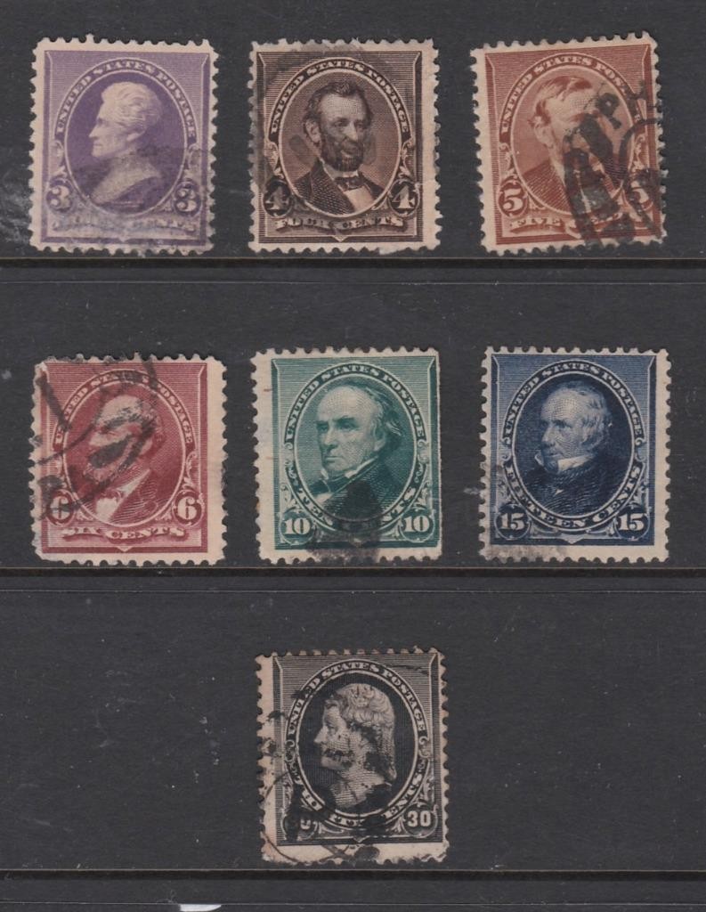 U.S.: Postage Unchecked 7 vintage stamps. Used Lot 1134 | eBay