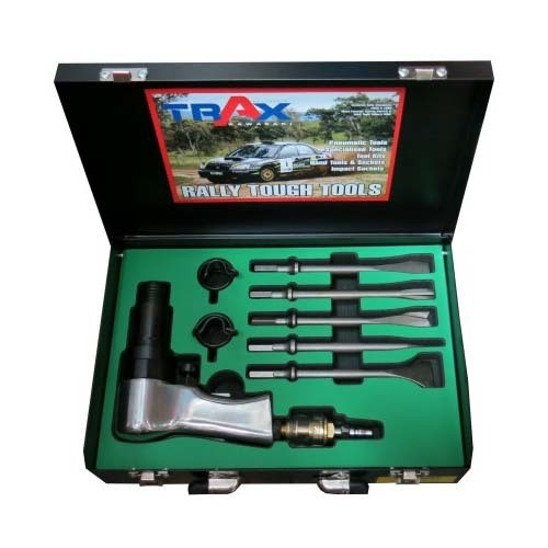 Trax 60mm Tradies Hex Shank Air Chisel Kit 5000BPM ARX-K5HXK | eBay ...