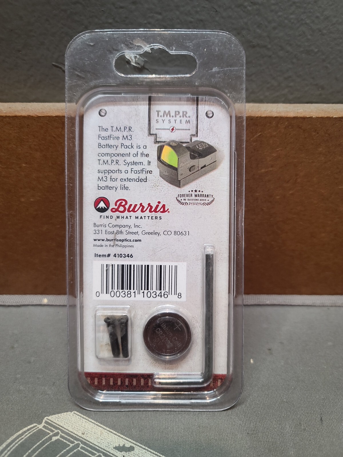 Burris 410346 TMPR System Batteries Electronics Battery Pack Riser for ...