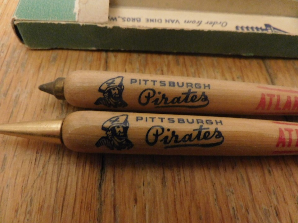 Vintage Atlantic Van Dine MLB Baseball Pittsburgh Pirates Pen Pencil ...