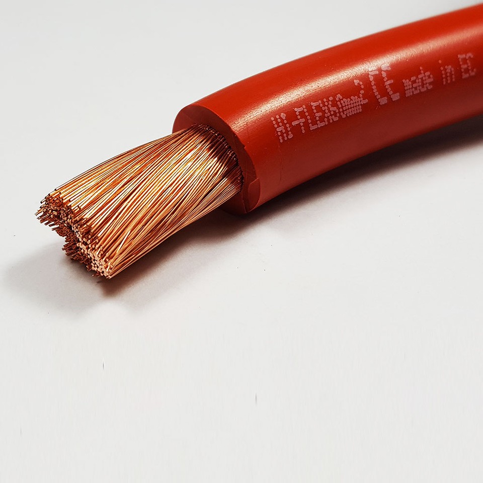 Flexible PVC Battery Welding Cable Black Red 110 - 500 A Amps Lengths 1 ...
