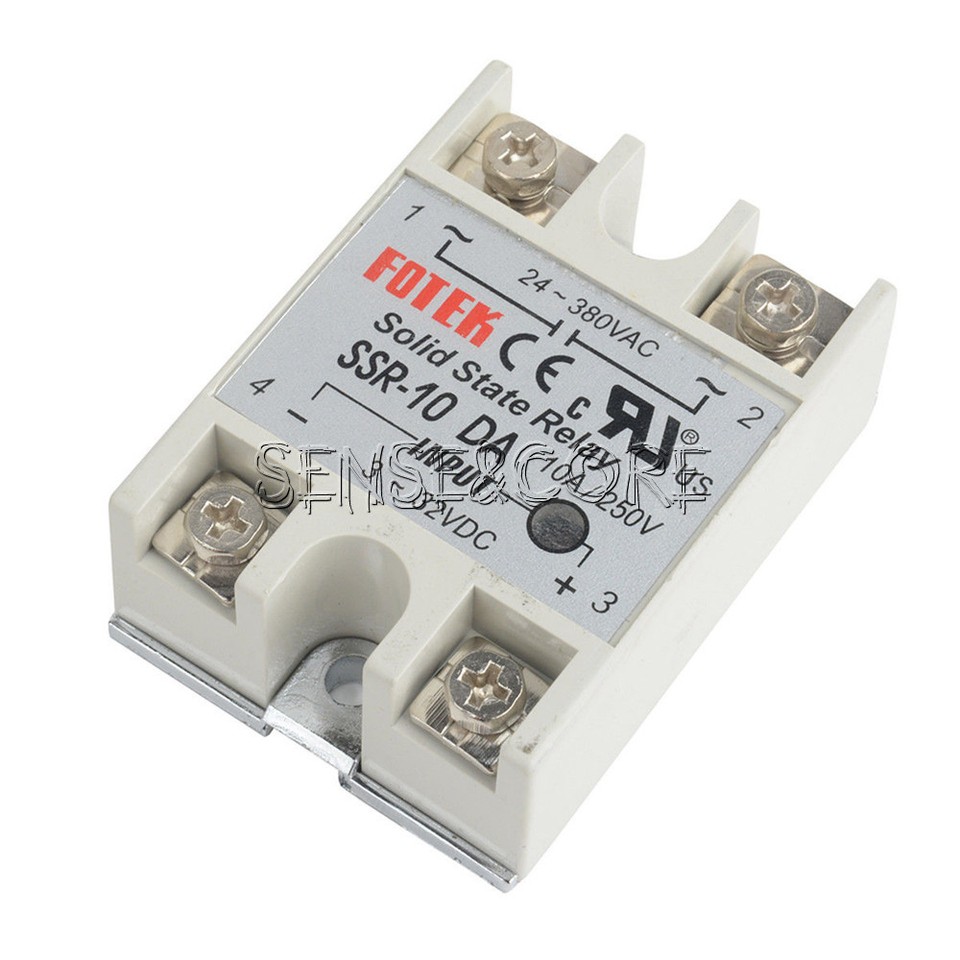 10A SSR-10 DA Solid State Relay Electronic Load Relay for Controllers ...