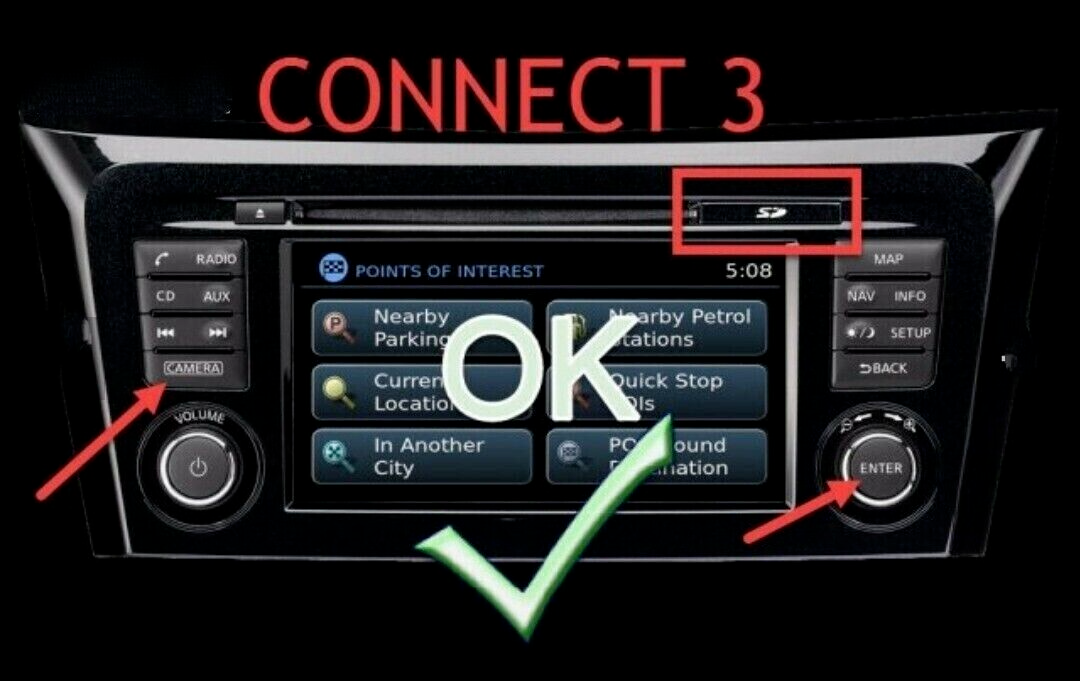 FINAL MAP UPDATE NISSAN Connect 3 V7 2022 SD CARD Qashqai Juke Navara ...