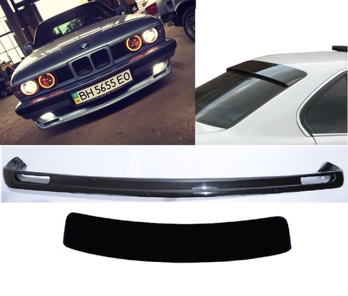 bmw E34 front bumper lip m tech stylespoiler + spoiler for window ...