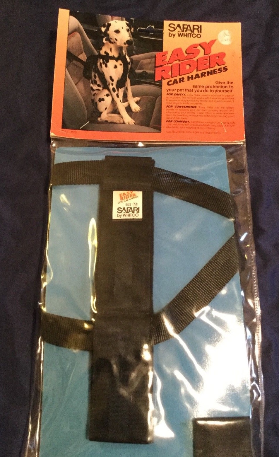 SAFARI by WHitco~ EASY RIDER ~ Car HARNESS -Blue- MED. - NEW in PACKAGE ...