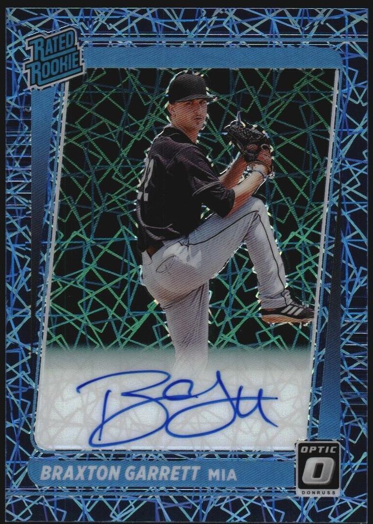 2021 Panini Donruss Optic - Rated Rookie Signatures Braxton Garrett # ...