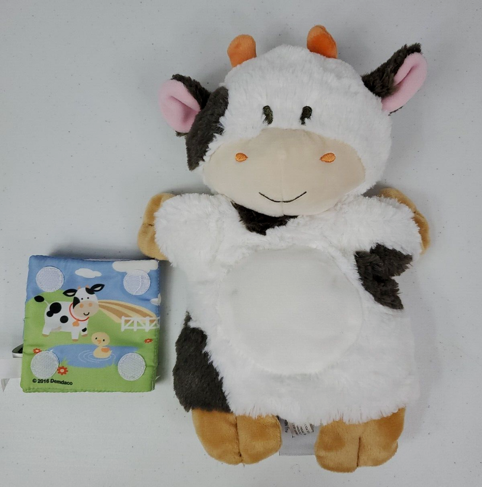 Demdaco Nat And Jules Plush Story Time Cow Hand Puppet Old MacDonald ...
