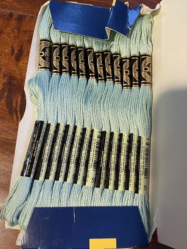 DMC Mouline Special 25 #504 Box Of 12 Embroidery Thread New Old Stock ...