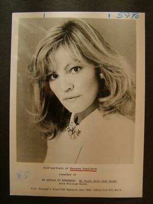 Glossy Press Photo Maureen Donaldson Co Author of AN AFFAIR TO REMEMBER ...