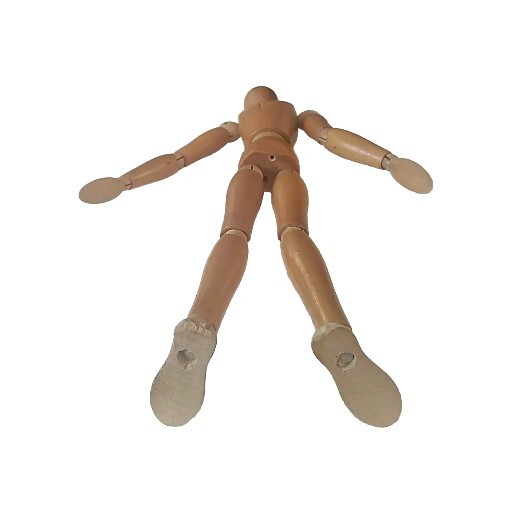12" Wooden Mannequin Posable Articulated Figure Artist Model | eBay