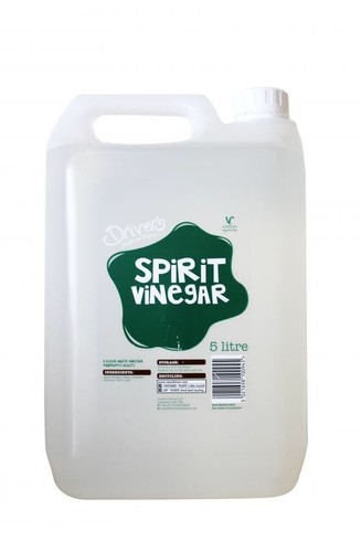5L Drivers WHITE SPIRIT VINEGAR 5 Litres distilled PICKLING Vegetable ...