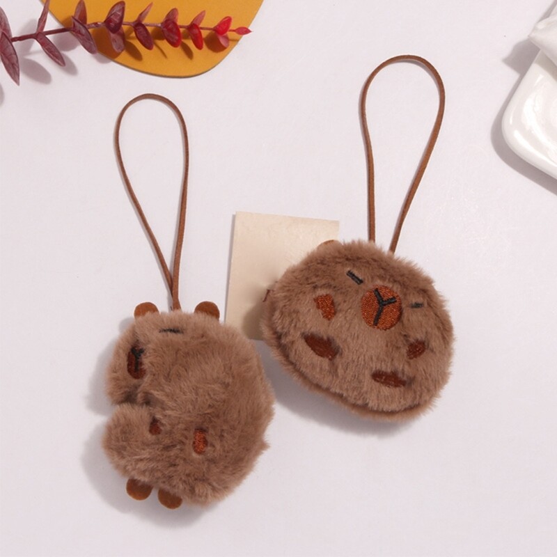 Delightful Capybara Keychain Pendant Stuffed Toy Hangers Accessory for ...