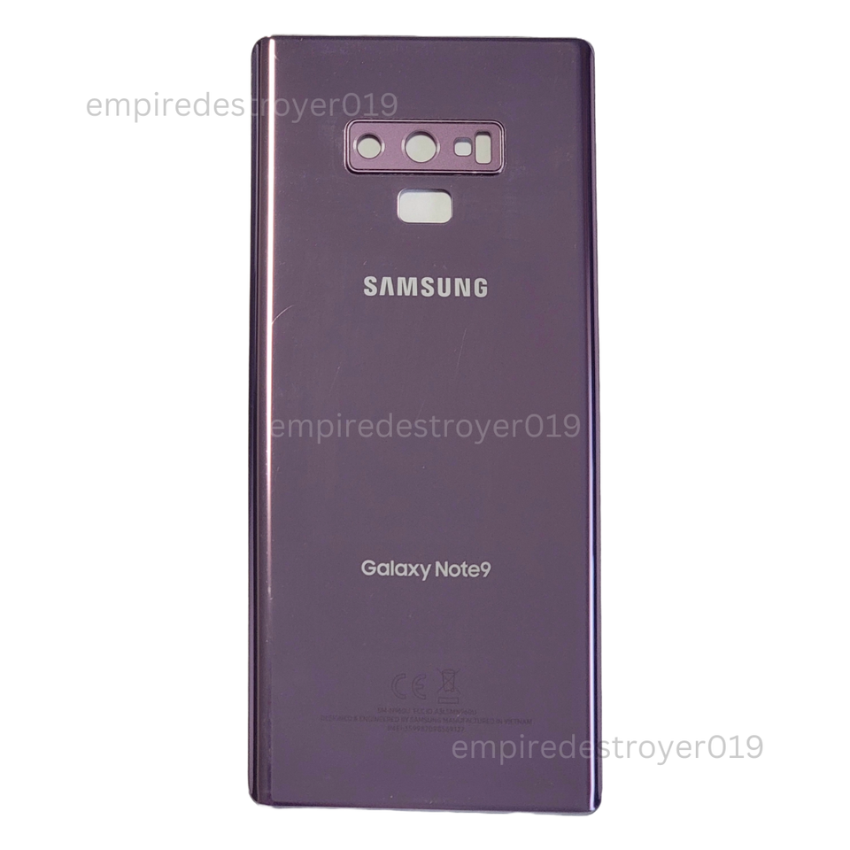USED Original Samsung Galaxy Note 9 SM-N960 Back Glass Cover, Lavender ...