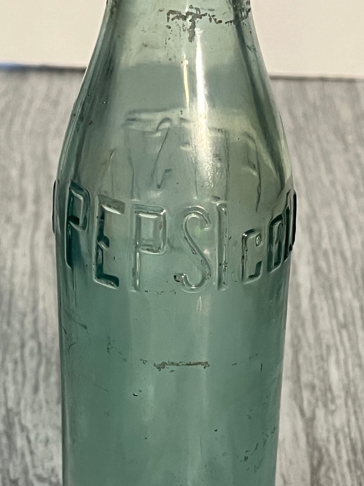 Antique Pepsi Cola Green Bottle NORFOLK, VA Stright Side Block SM & LG ...