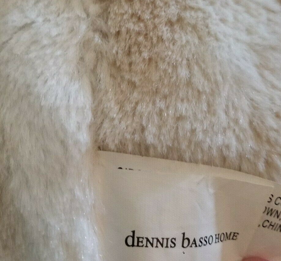 Dennis Basso Home Brown Cream Plush Teddy Bear 11" Scarf | eBay