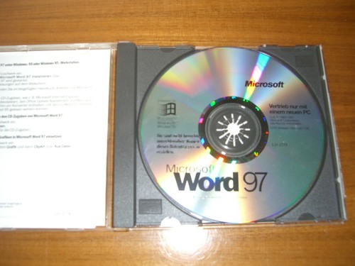 Microsoft Word 97 deutsch nur CD - ohne Key !!! | eBay.de