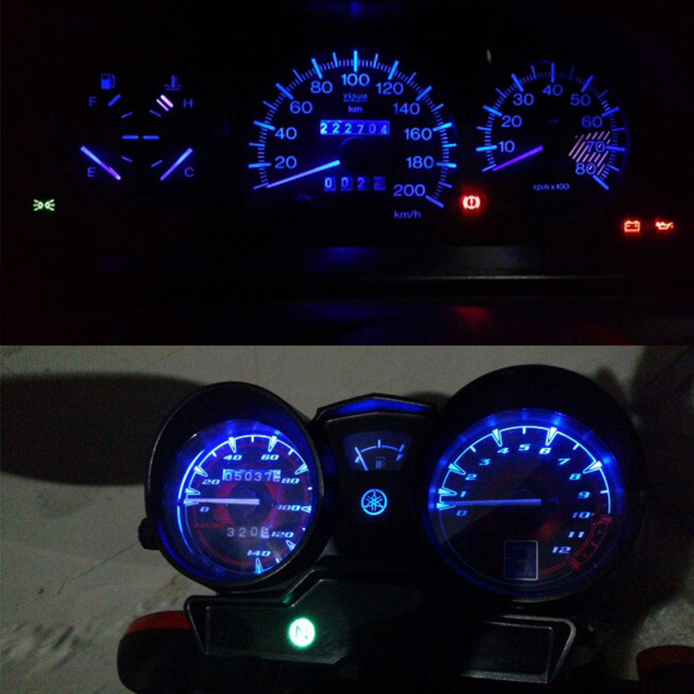 20x T5 B8.4D 5050 1SMD LED 509T Indicator Gauge Dashboard Dash Side ...