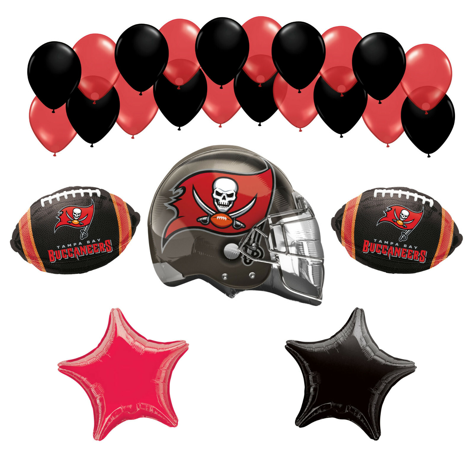 TAMPA BAY BUCCANEERS • 25pc Football Balloon Kit Party Supplies ...