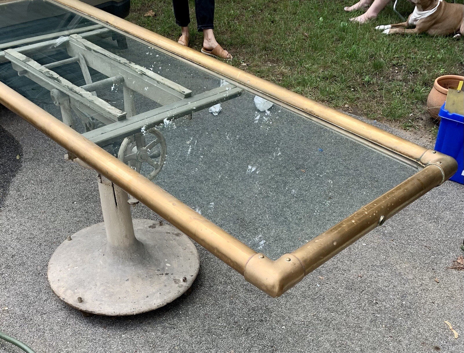 Antique Brass and Glass Embalming Table Mortuary Funeral Circa 1910s ...