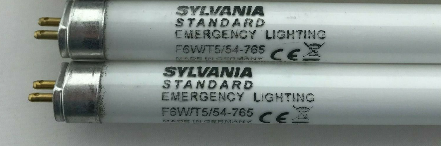 2x Sylvania 6 Watt 9" 6W Daylight T5 Fluorescent Tube caravan ...